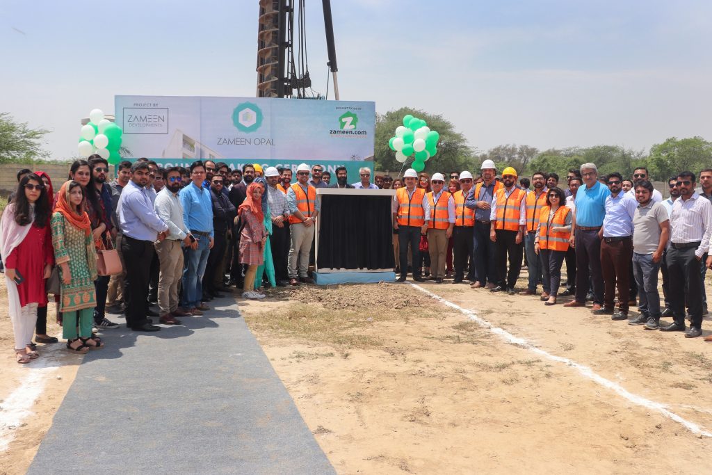 Groundbreaking ceremony of Zameen Development’s project ‘Zameen Opal ...
