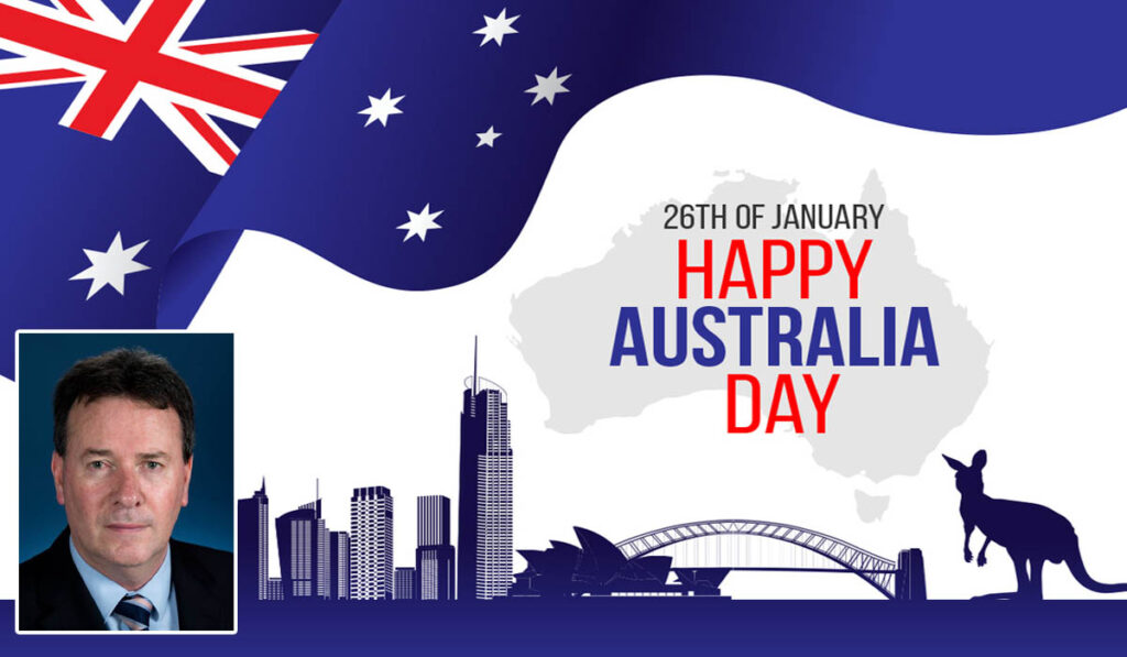 Australia Day message from Australia’s Chargé d’Affaires,Bryce Hutchesson.