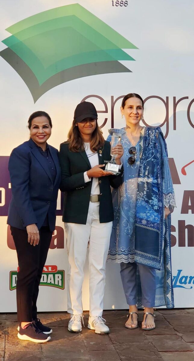 Humna Amjad won Engro 4th SGA Ladies Amateur Golf Championship.