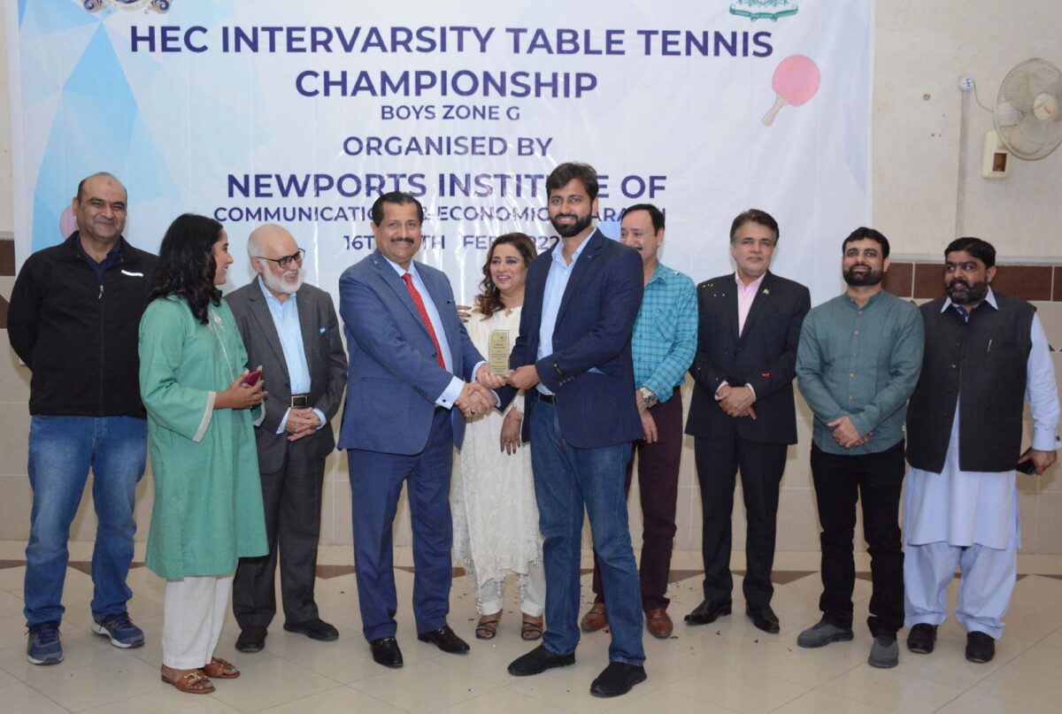Newports Institute organized the HEC Intervarsity Table Tennis ...