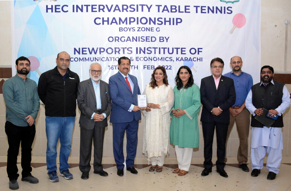Newports Institute organized the HEC Intervarsity Table Tennis ...