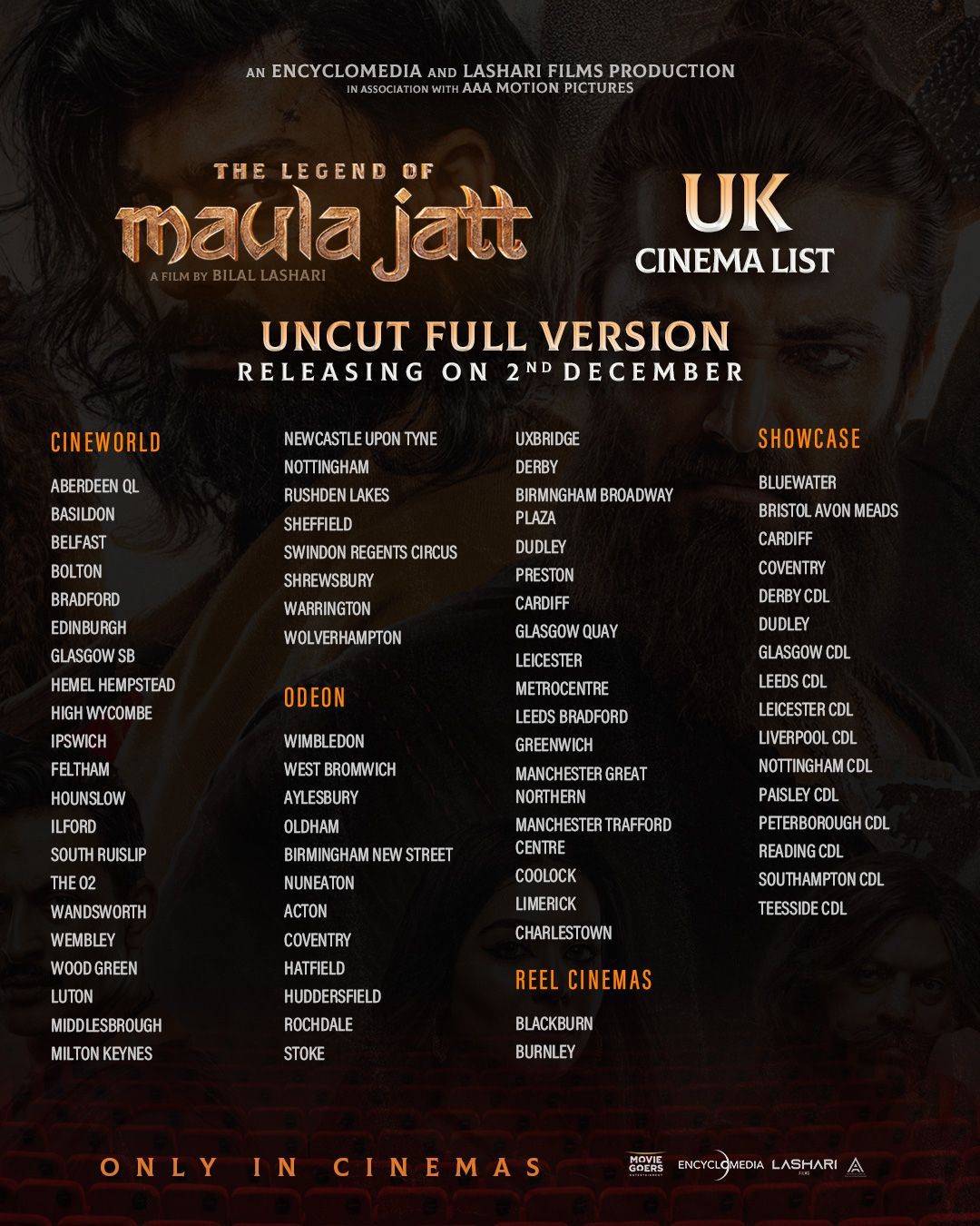 The Legend of Maula Jatt released in UK for a week.
