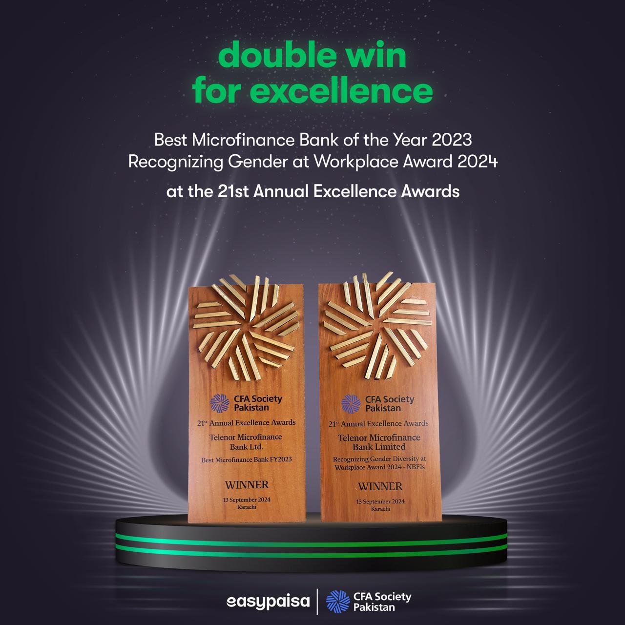 Telenor Microfinance Bank Wins"Best Microfinance Bank"and"Gender ...