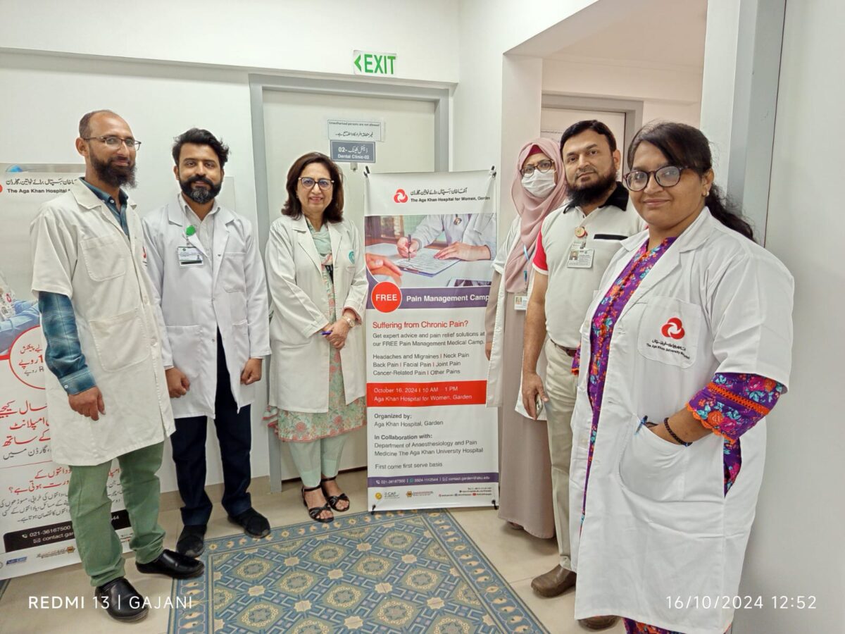 AKUH organized a Free Medical Camp for Chronic Pain at Aga Khan Hospital for Women, Garden.