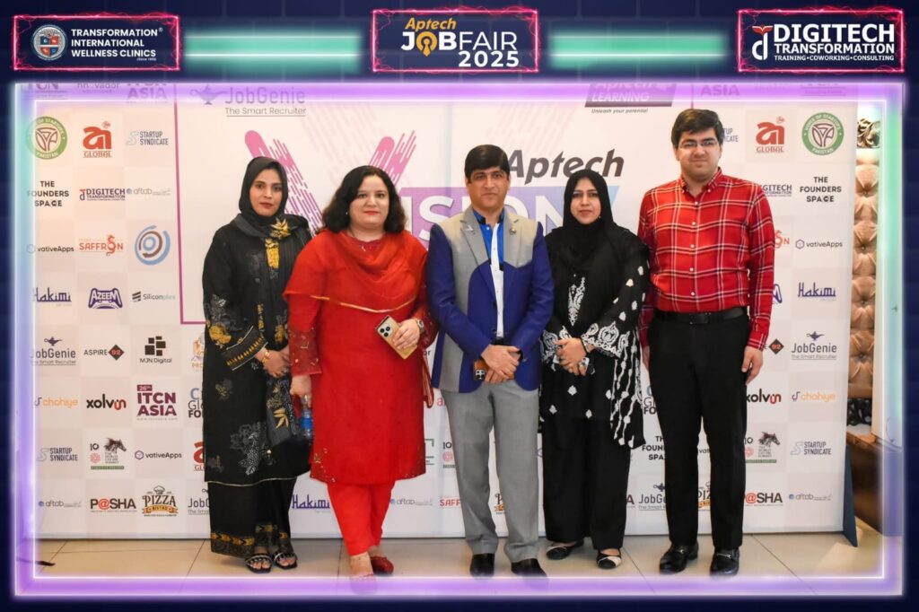 Farah Sadiq Khan was honored with a token of appreciation on behalf of Digitech Transformation ...